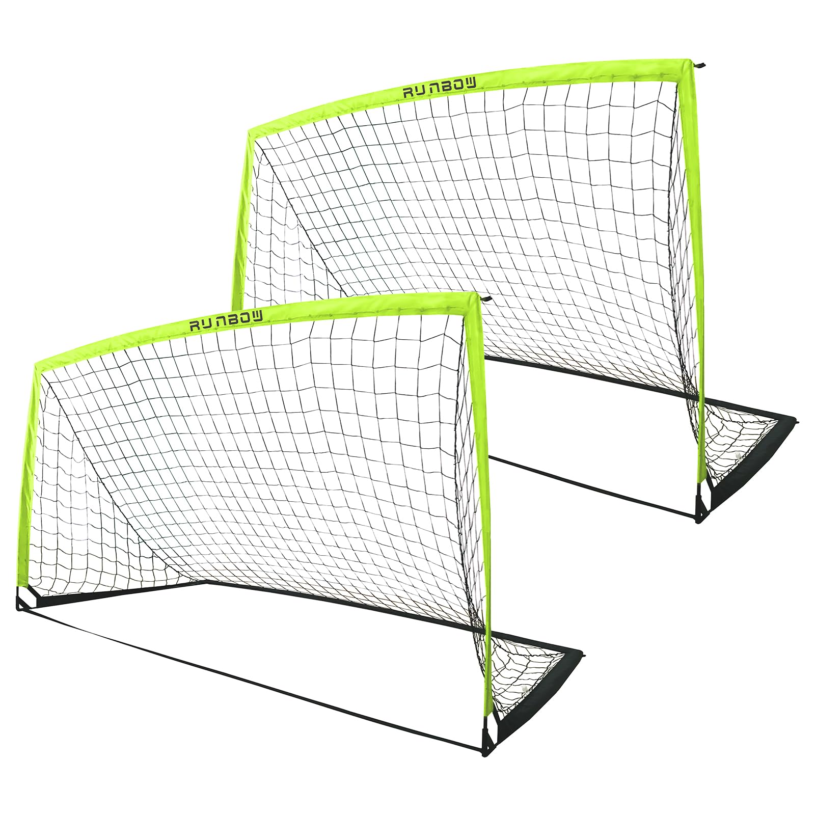 RUNBOW 9x5 ft Portable Kids Soccer Goal for Backyard Adult Junior Large ...