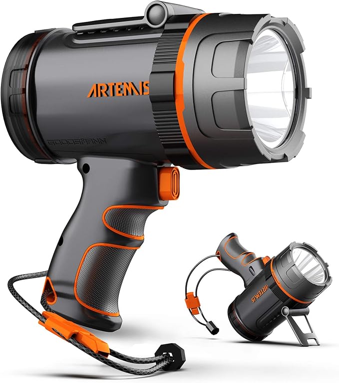 GOODSMANN LED Rechargeable Spotlight 1000 Lumen 12 Watt Waterproof ...