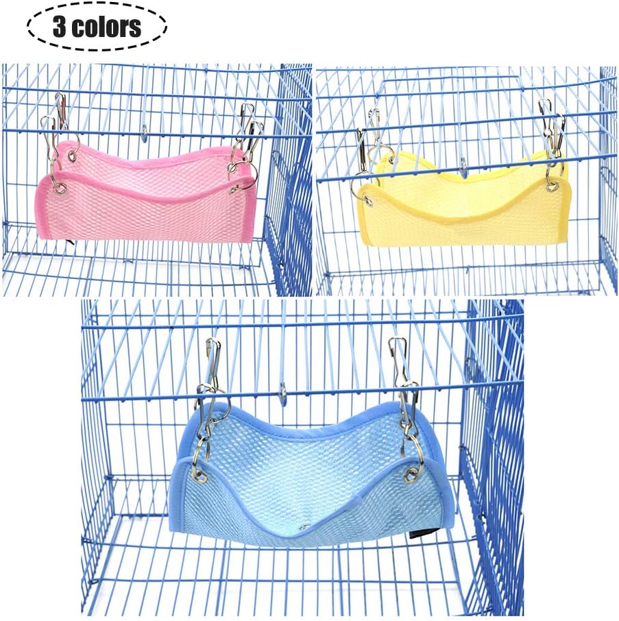 3 Colors Hamster Mesh Hammock Hamster Breathable Hammock Pet Hammock ...