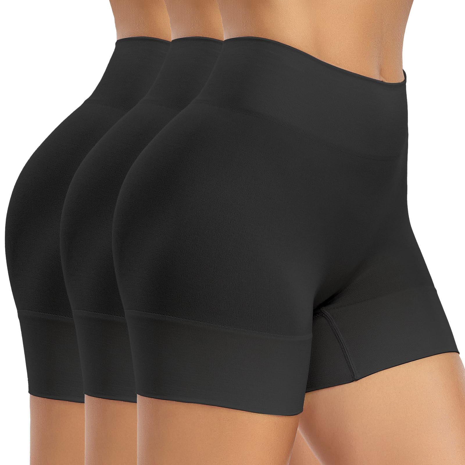 BESTENA 3 Pack Slip Shorts for Under Dress Anti Chafing Shorts ...