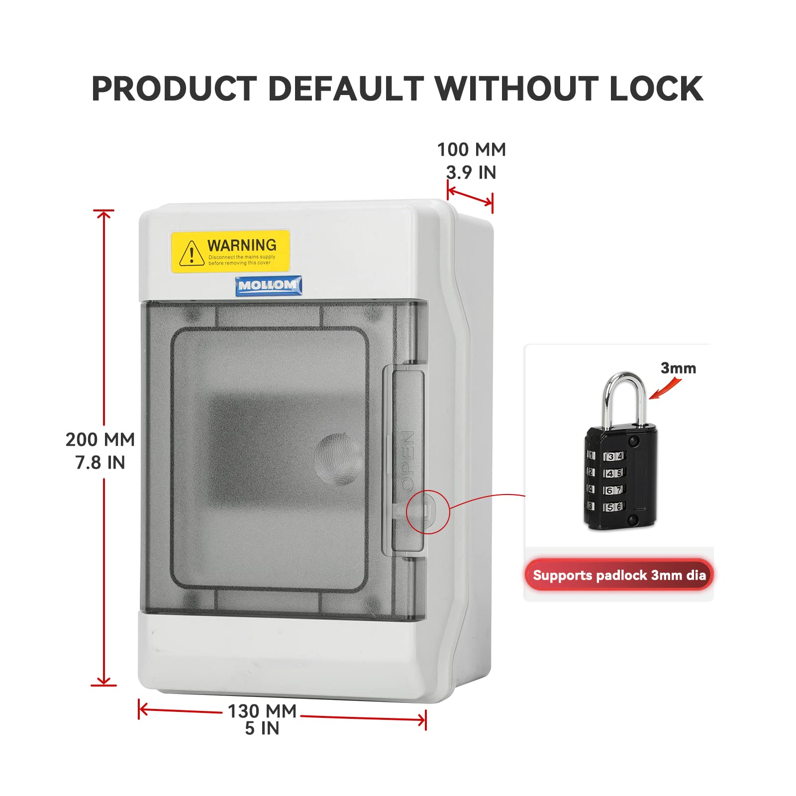 Mua 4 Way Power Distribution Box with Bus Bars and Din Rail for ...