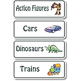 Amazon.com: Mozamy Creative Kids Toy Room Organization Labels Toy Bin ...