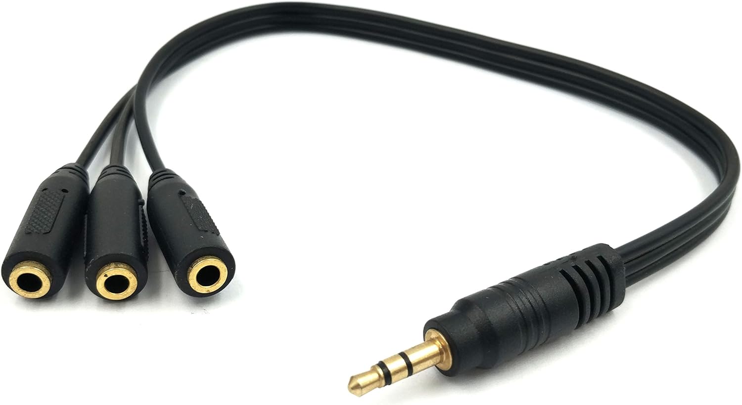 Aux Splitter 3 Way Cable, Maxhood 3.5mm (1/8″) TRS Male to 3x Female ...