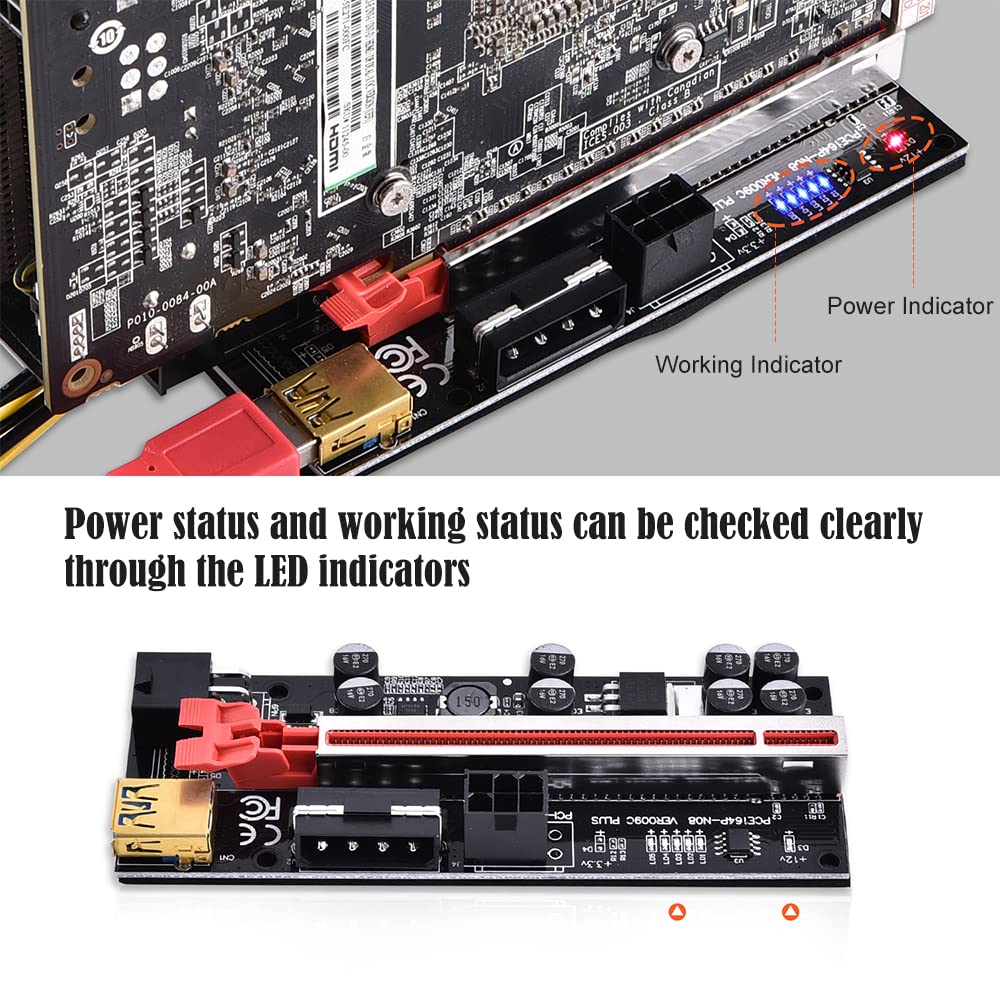 Mua ELUTENG 1X to 16X PCIe Adapter for GPU Mining Rig 4 Solid ...
