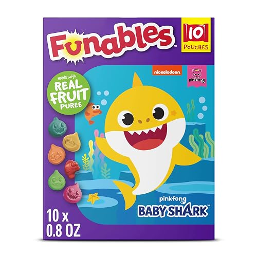 Funables Fruity Snacks, Baby Shark, Assorted Fruit, Flavored Snacks, 0. ...