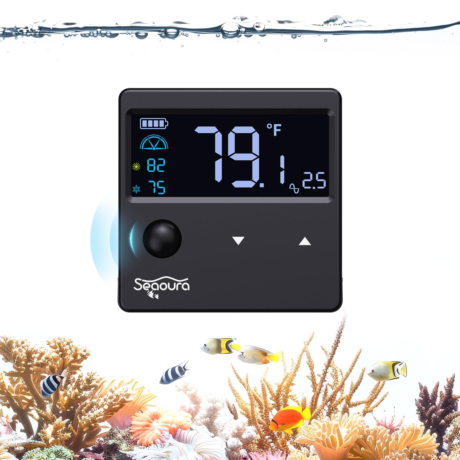 Aquarium Thermometer Digital with Motion Sensor for Glass Tank ...
