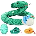 Amazon.com: Muiteiur Giant 6 Piece Snake Stuffed Animal, 55 inch Mommy ...