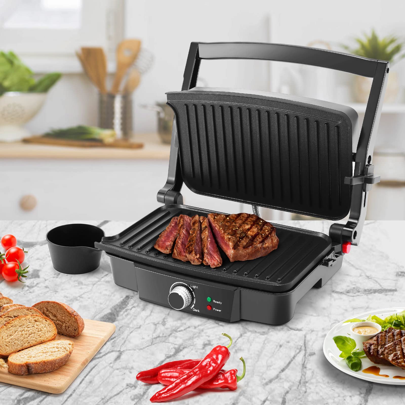 Mua Panini Press Grill MONXOOK, 3-in-1 Sandwich Maker & Electric Grill ...