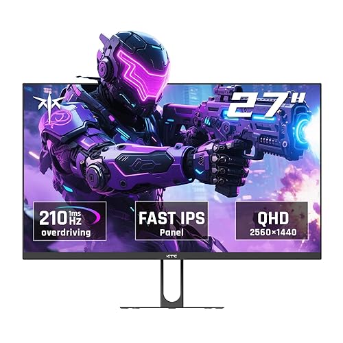 KTC 27 Inch QHD Gaming Monitor, 2K 200Hz Up to 210Hz 1ms Fast IPS ...