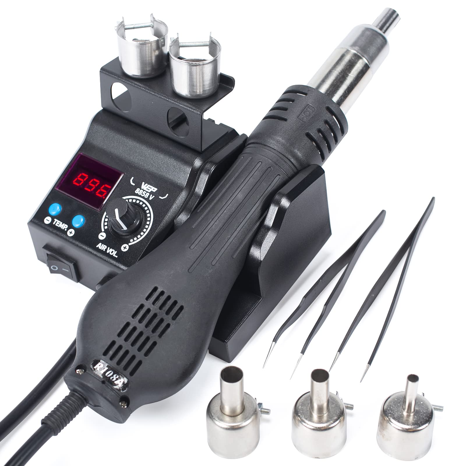 Mua 8858-V Hot Air Rework Station Kit with Compact Size, Integrated ...