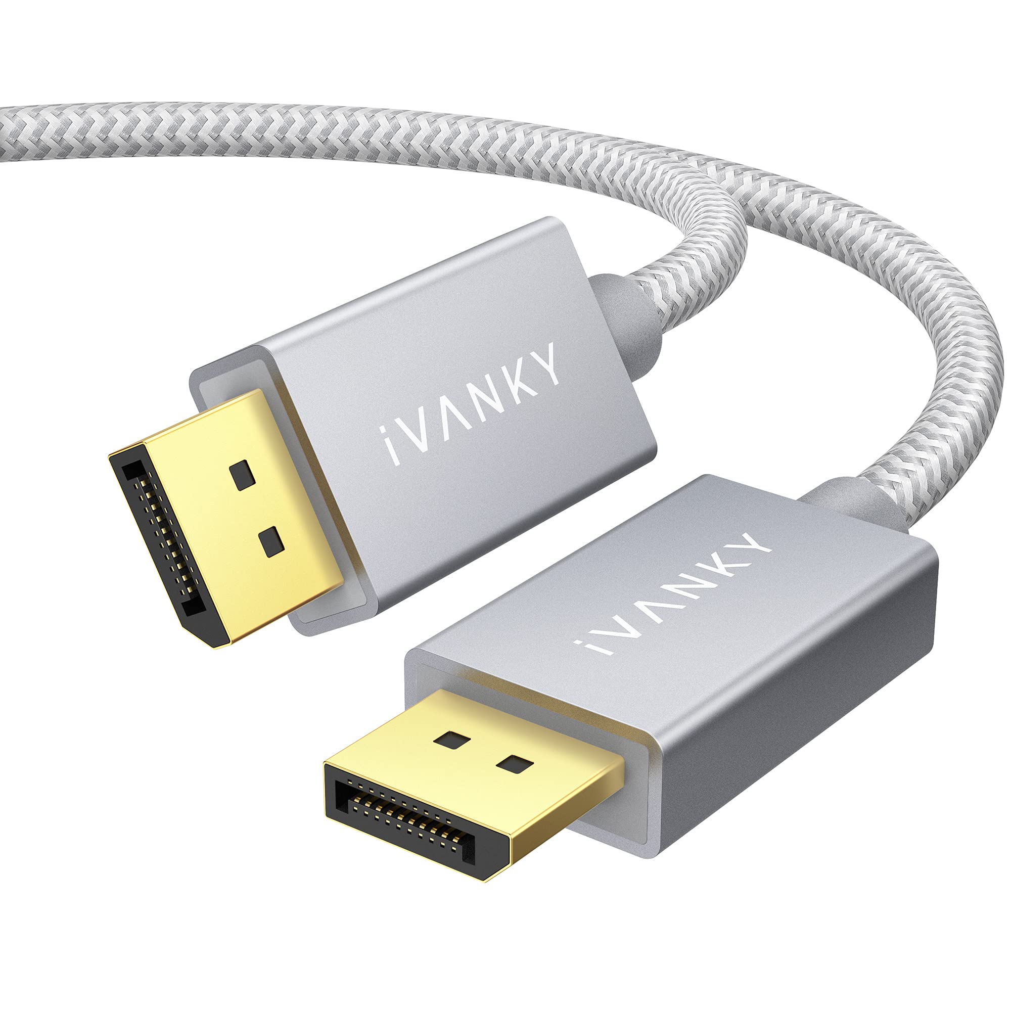 IVANKY DisplayPort Cable 6.6ft/2M, [4K@60Hz, 2K@165Hz, 2K@144Hz], Gold ...