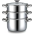 Amazon.com: Cook N Home Stainless Steel Saucepan Double Boiler Steamer ...