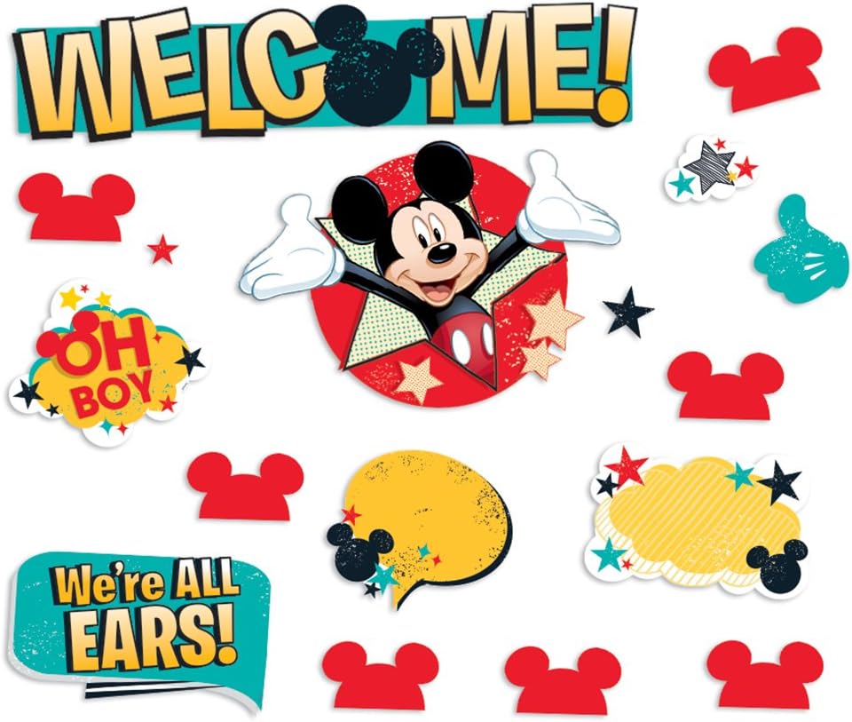 Amazon.com : Eureka Mickey Mouse Disney Classroom Welcome Bulletin ...