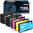Amazon.com: 712XL Ink Cartridges 5-Pack Remanufactured 712 Ink Cartridge 80ml Replacement for ...
