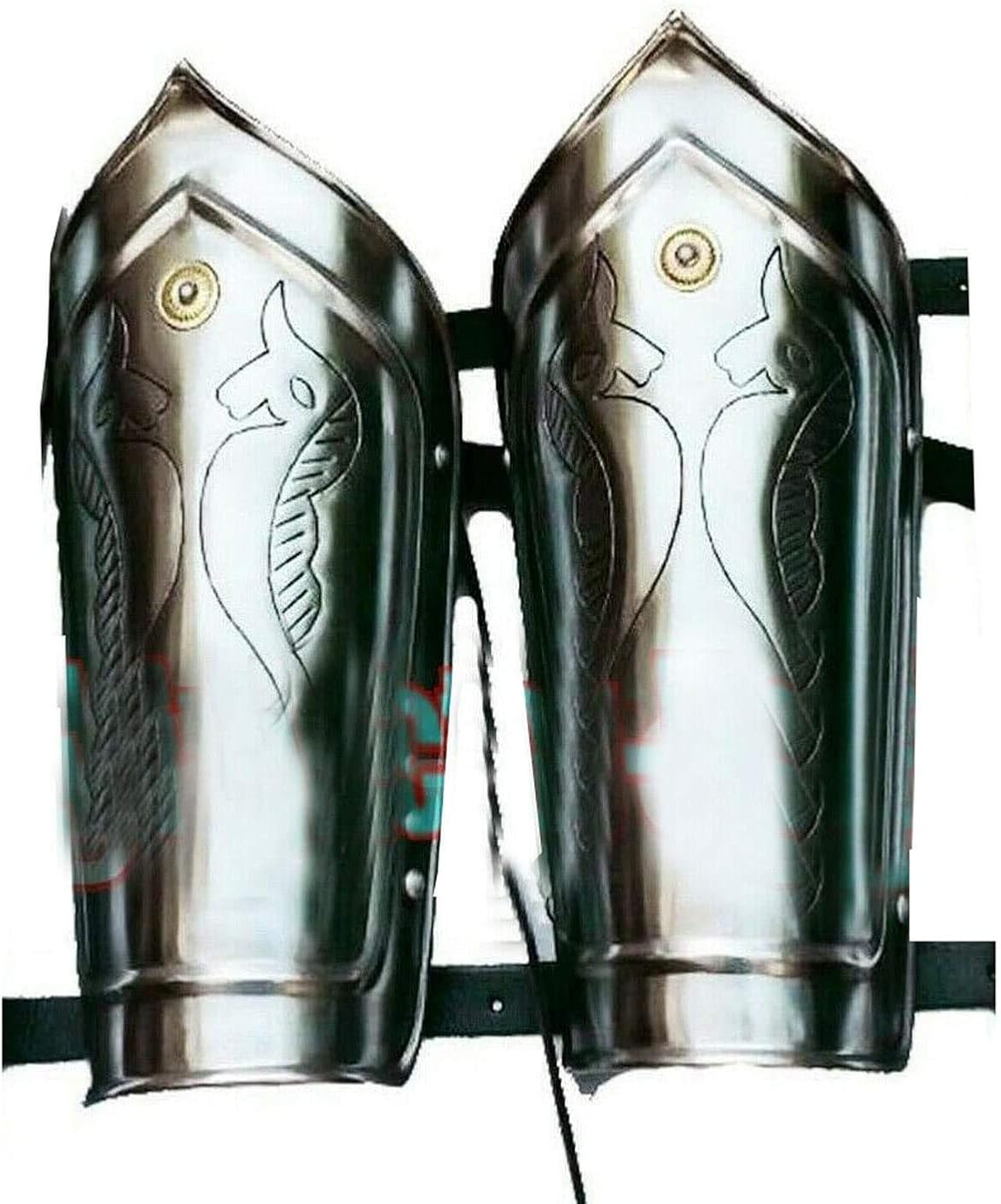 ANTIQUECOLLECTION Medieval Knight Steel Bracers Gothic Arm Vambraces ...