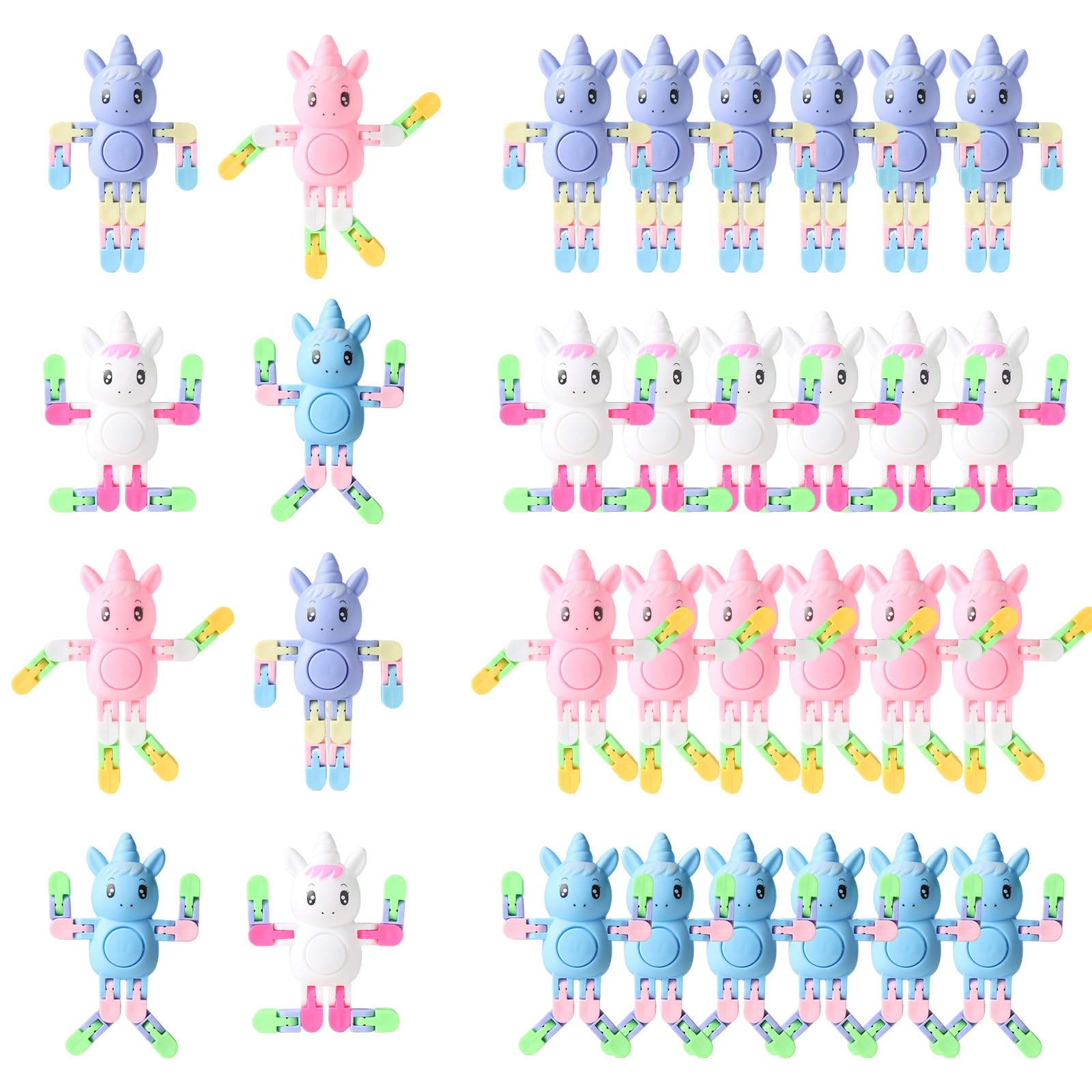 Robot Unicorn Fidget Spinners Toys Transformable Fingertip Gyro Chain ...