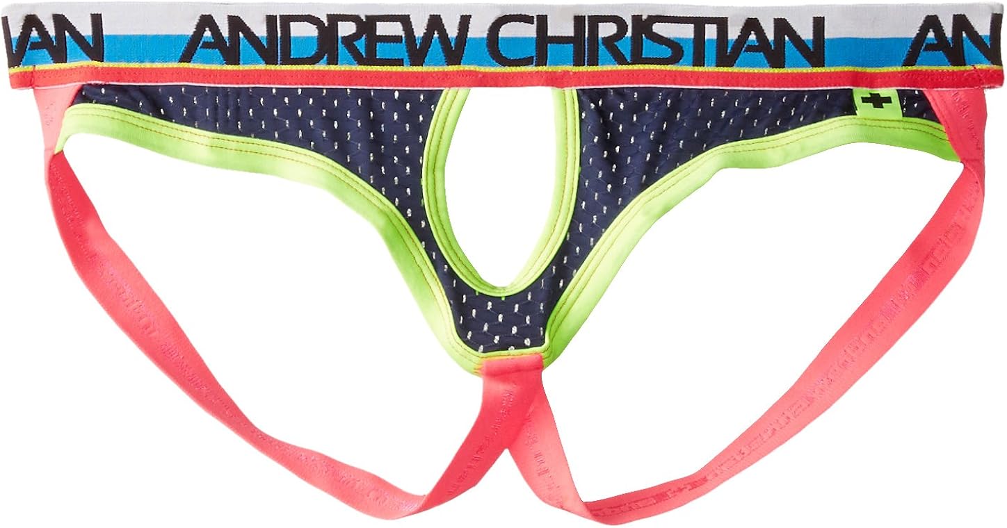 Amazon.com: Andrew Christian Men's C-Ring Brief Jock, Navy, Small: Clothing