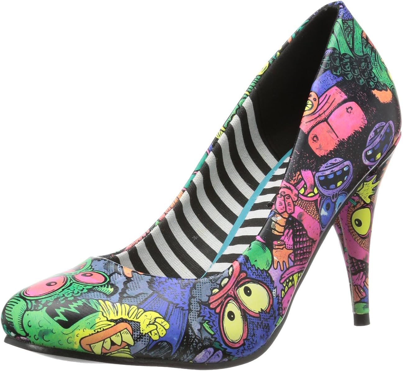 Iron Fist Womens Party Monster Heel Black Court Shoes IFLPLH12270F13 5 ...