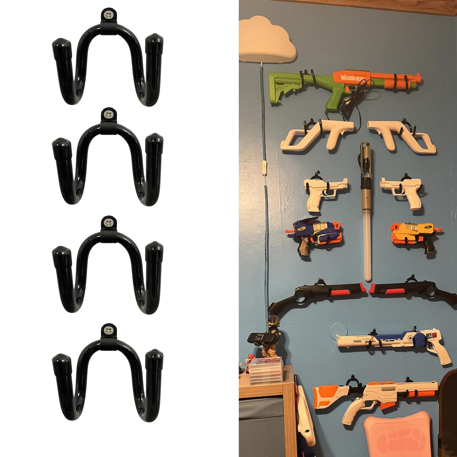 Mua 4 Pack Universal Game Controller Organizer Wall Rack Wall Mount ...