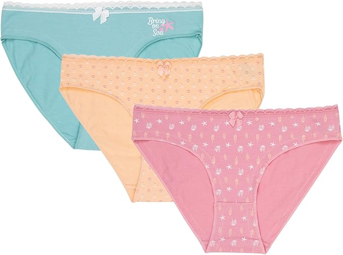 Bragas de Algodón Cómodos y Suaves con Estampados Diferentes (Pack de 3 ...