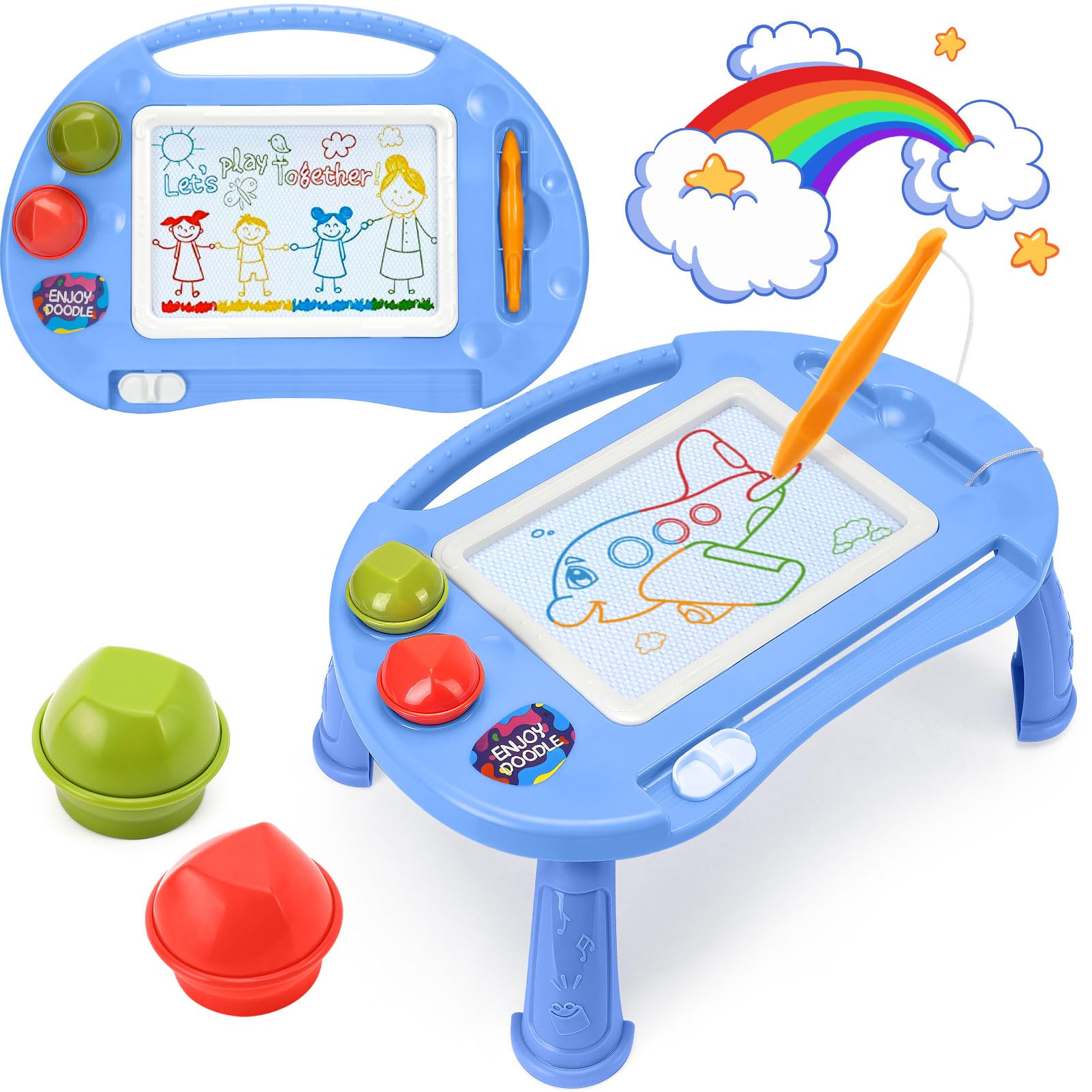 Toddler Toys,Toys for 1-2 Year Old Boys,Magnetic Drawing Board,Erasable ...