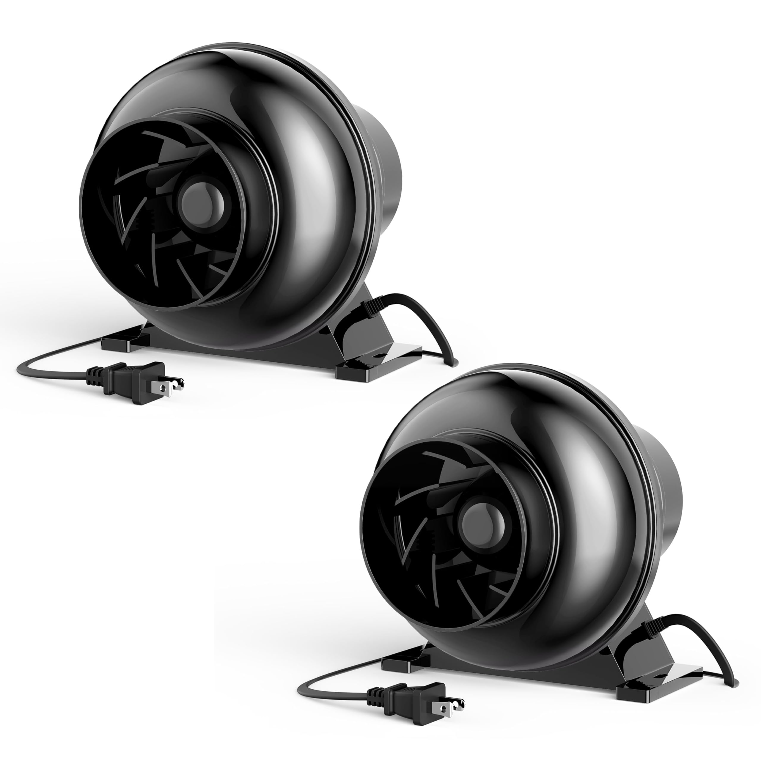 iPower 4 Inch 195 CFM Inline Duct Exhaust Fan Air Vent Booster ...