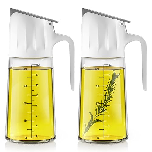 DWËLLZA KITCHEN Cooking Oil Dispenser Bottle for Kitchen - Set of 2 17 ...