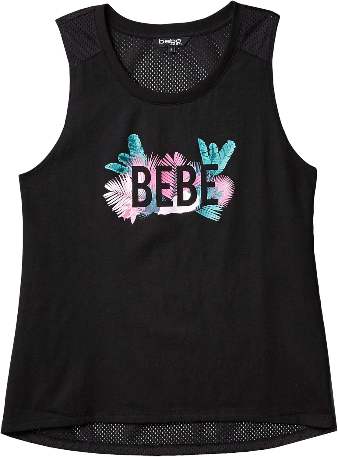 Amazon.com: BEBE SPORT Tropical Tank Black MD: Clothing