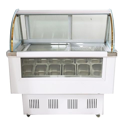 TECHTONGDA Commercial Ice Cream Chest Refrigerator Display Case ...