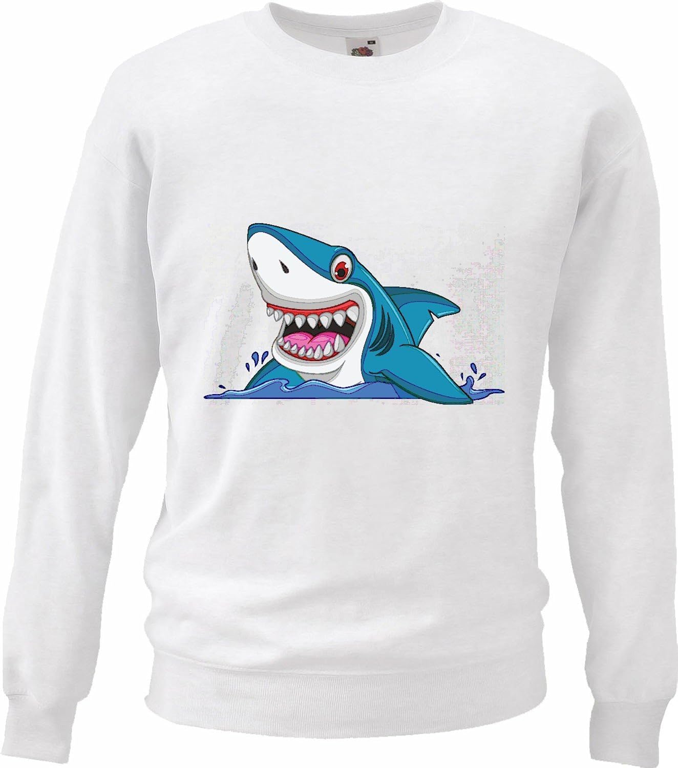 Sudaderas Suéter White Shark Attack Hai Megalodon tiburón Azul ...