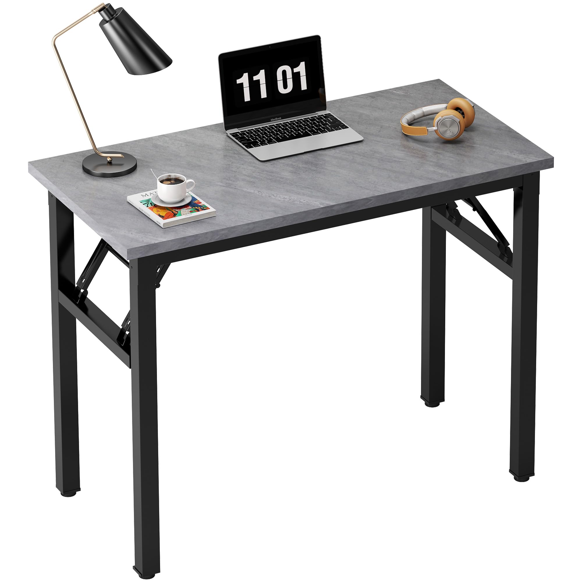Need Small Computer Desk 31.5 inches Folding Table No Assembly Sturdy ...