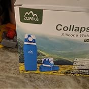 Amazon.com: ZOADLE Collapsible Water Bottles - 1 Litre (35 oz), Leak ...