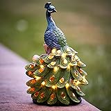 NATURALLY SOLAR 3 Cattail Bulrush Garden Solar Lights Landscape Lamp ...