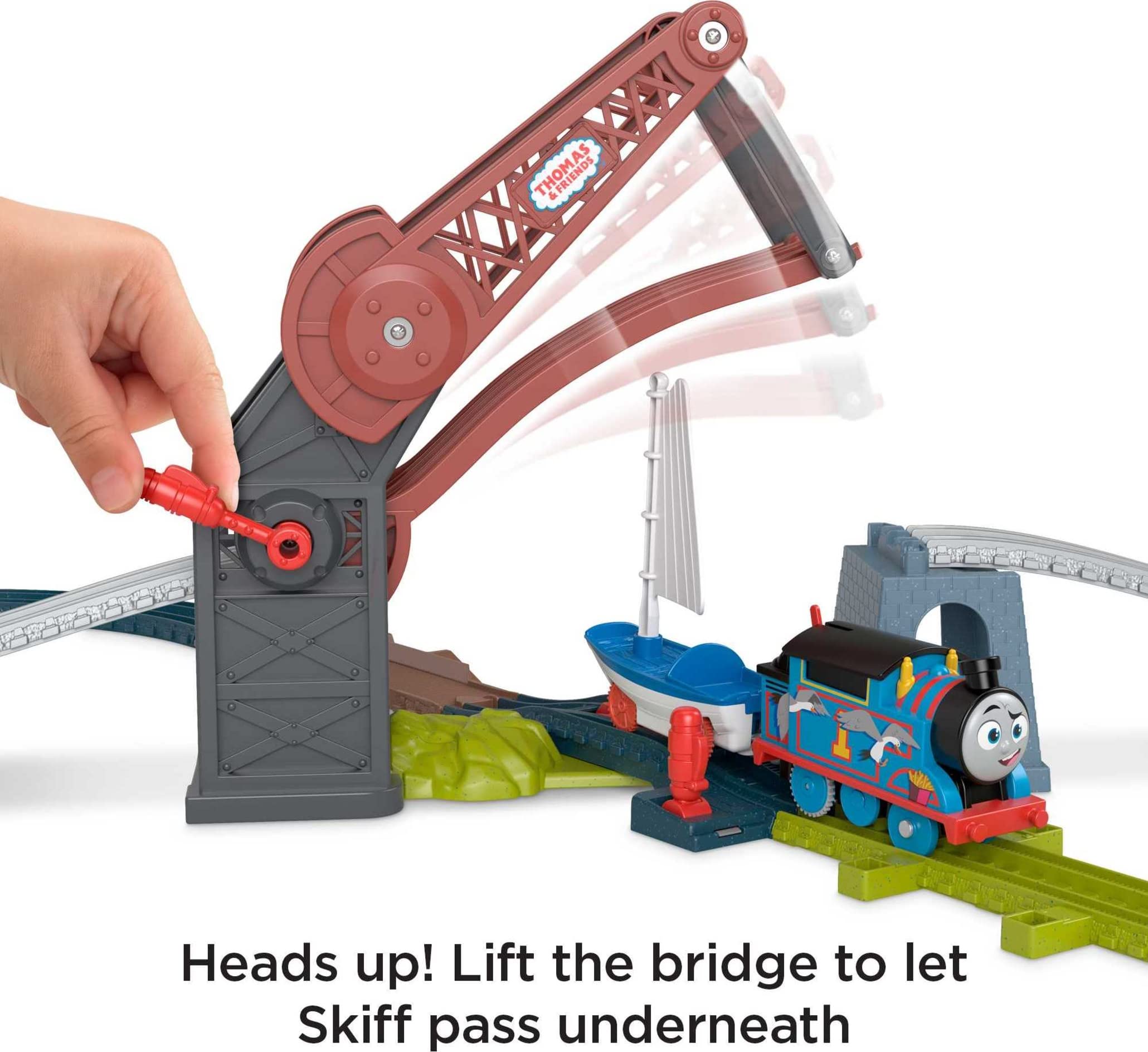 Mua Thomas & Friends Motorized Toy Train Set Bridge Lift Thomas & Skiff ...