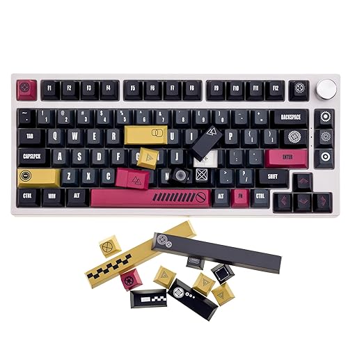 GK GAMAKAY 149 Keys Steampunk Style Keycaps Set, Cherry Profile PBT Dye ...