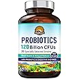 Amazon.com: Vitalitown Probiotics 120 Billion CFUs | 36 Strains, with Prebiotics & Digestive ...