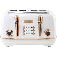HADEN Margate Poodle and Blonde 4-Slice, Wide Slot Retro Toaster with ...