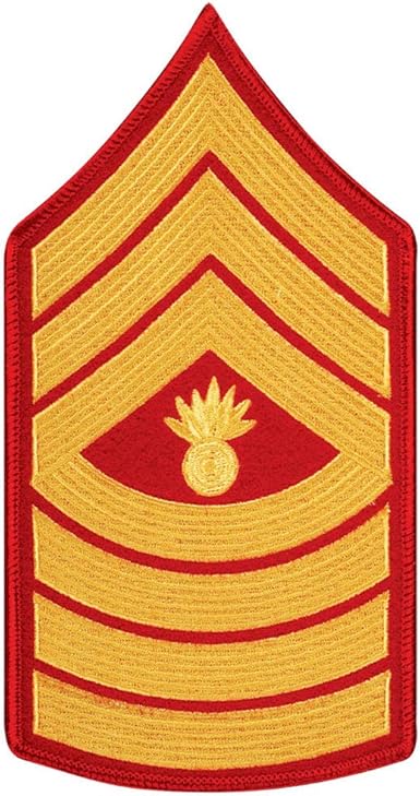 Amazon.com: United States Marine Corps (USMC) chevron gold embroidered ...
