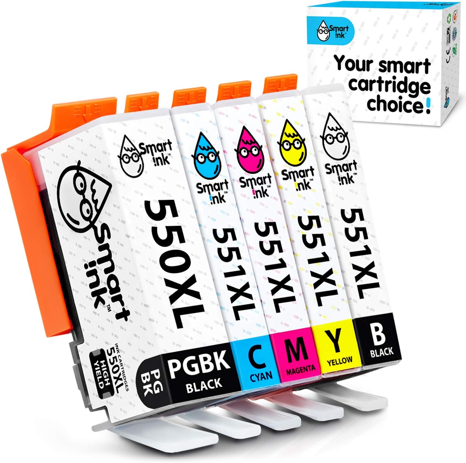 Smart Ink Compatible Ink Cartridge Replacement for Canon PGI 550 XL ...