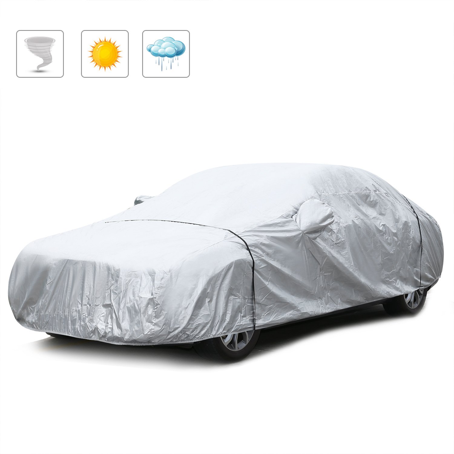 Sailnovo Housse Protection Voiture Exterieur avec Les Elastiques Bâche ...