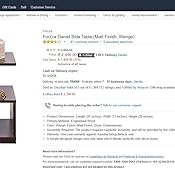 Forzza Daniel Side Table (Matt Finish, Wenge): Amazon.in: Home & Kitchen