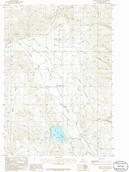 Amazon.com : YellowMaps Indian Valley ID topo map, 1:24000 Scale, 7.5 X ...