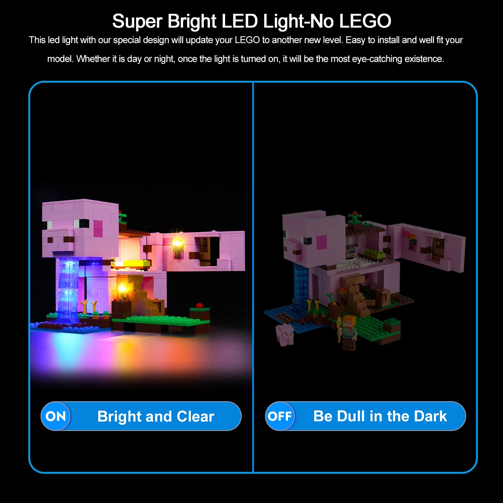 Mua BrickBling Light Kit Compatible with Lego Minecraft Pig House 21170 ...