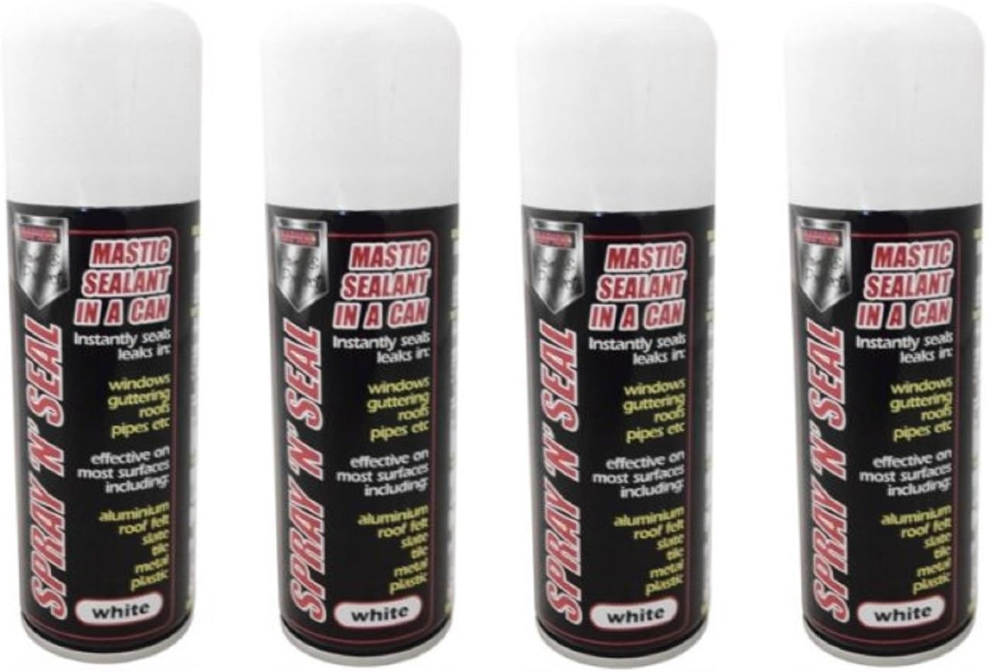 4 X Spray N Seal Mastic Instant Leak Stop Spray N Seal for Roofs ...