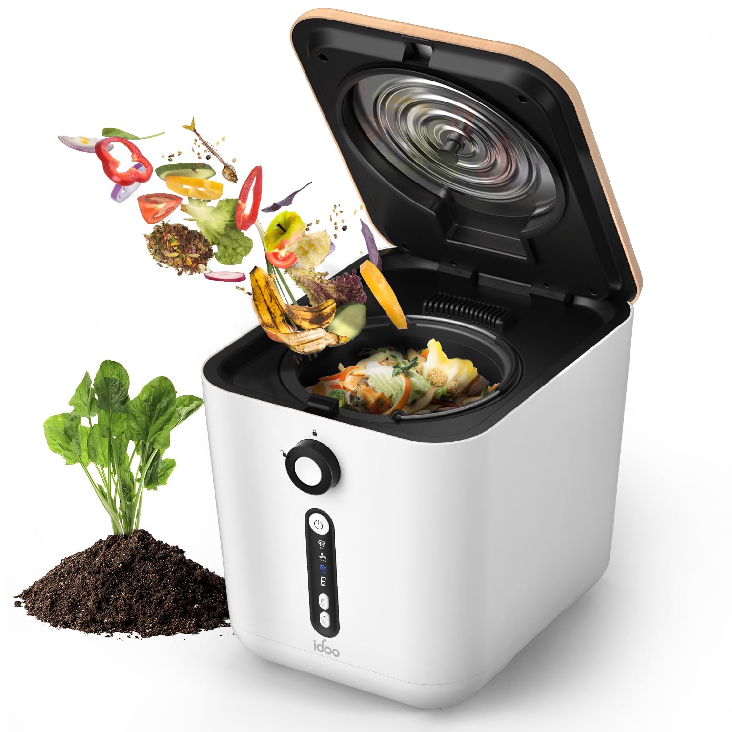 Mua iDOO Electric Composter for Kitchen Counter, 3L Smart Kitchen ...