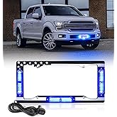 Amazon.com: Xprite 36 LED License Plate Strobe Light, US Flag Front ...