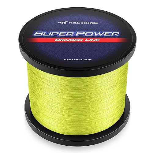 KastKing Superpower Braided Fishing Line, Yellow, 40 LB, 1097 Yds in ...