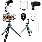 Amazon.com: Vlogging Kit for iPhone,YouTube Starter Kit,Smartphone Video Vlog Kit with ...