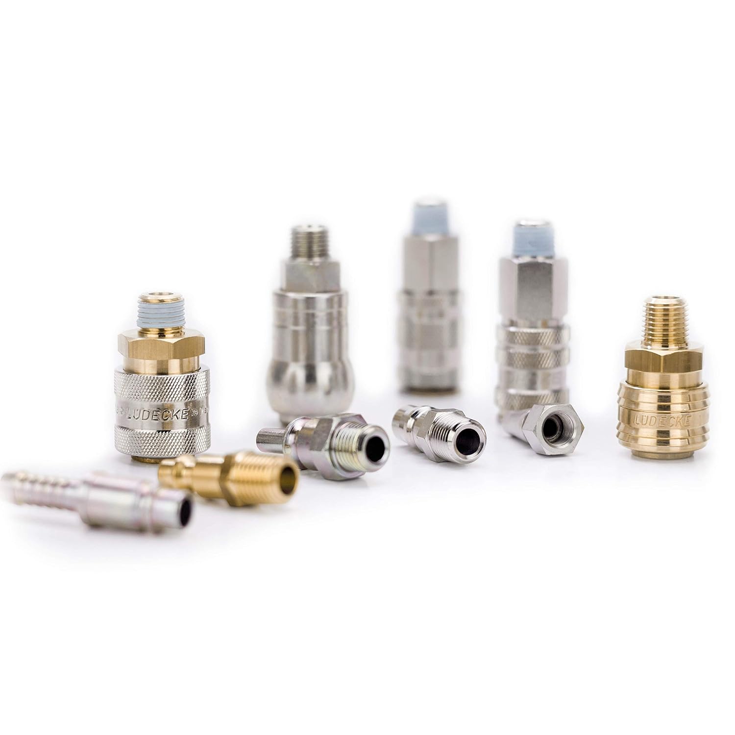 Pack of 10 compressed air coupling ESK 12 AB Lüdecke international plug ...