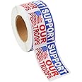 Amazon.com: 250 Support Our Troops American Flag Stickers - Patriotic ...